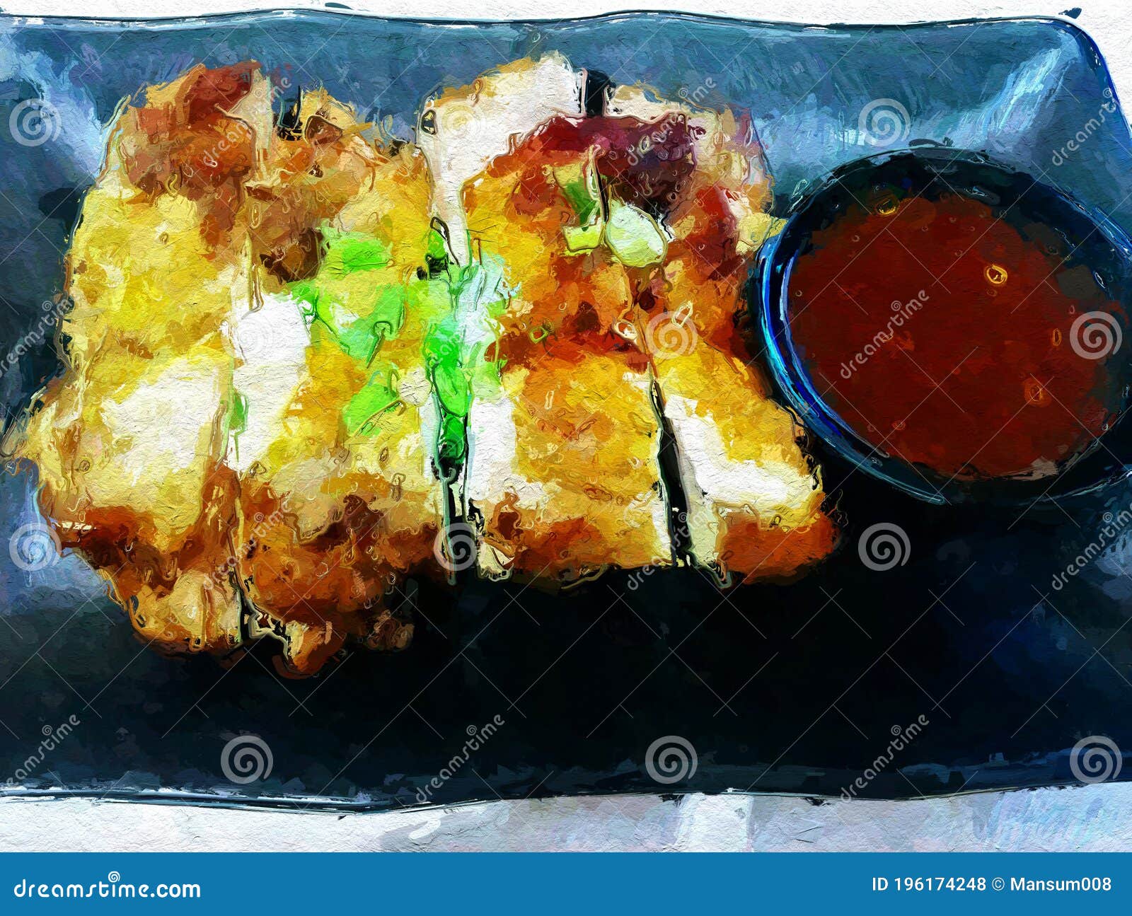 Color of Chicken Fried on Dish Stock Photo - Image of meal, chicken ...