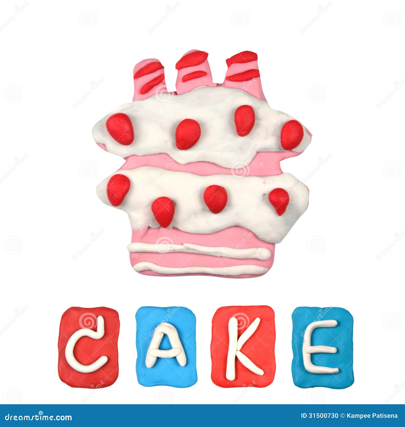 Color Children S Cake Plasticine Stock Photo - Image of brick, blue ...