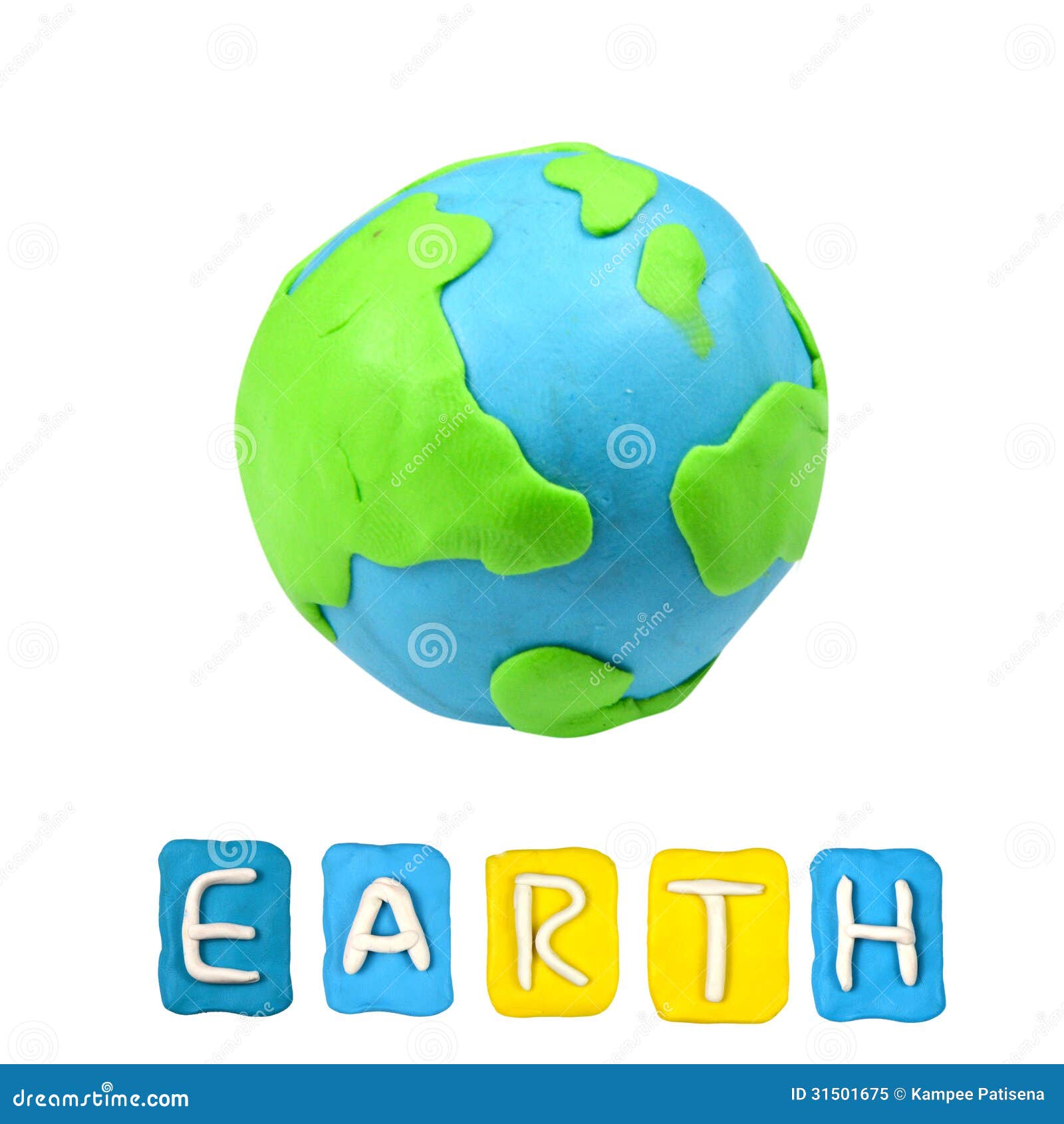 Color Children S Earth Plasticine Stock Image - Image of objects ...