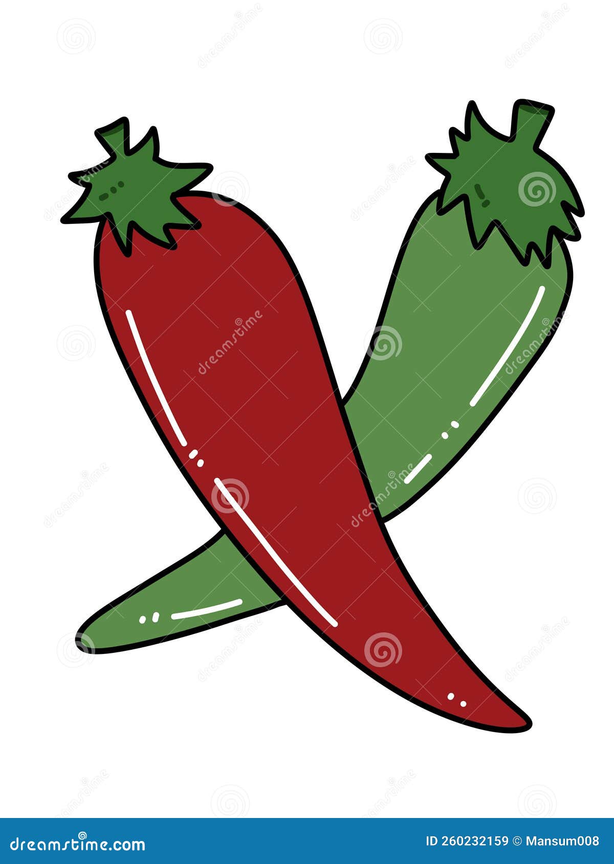 Color of chili cartoon stock illustration. Illustration of print ...