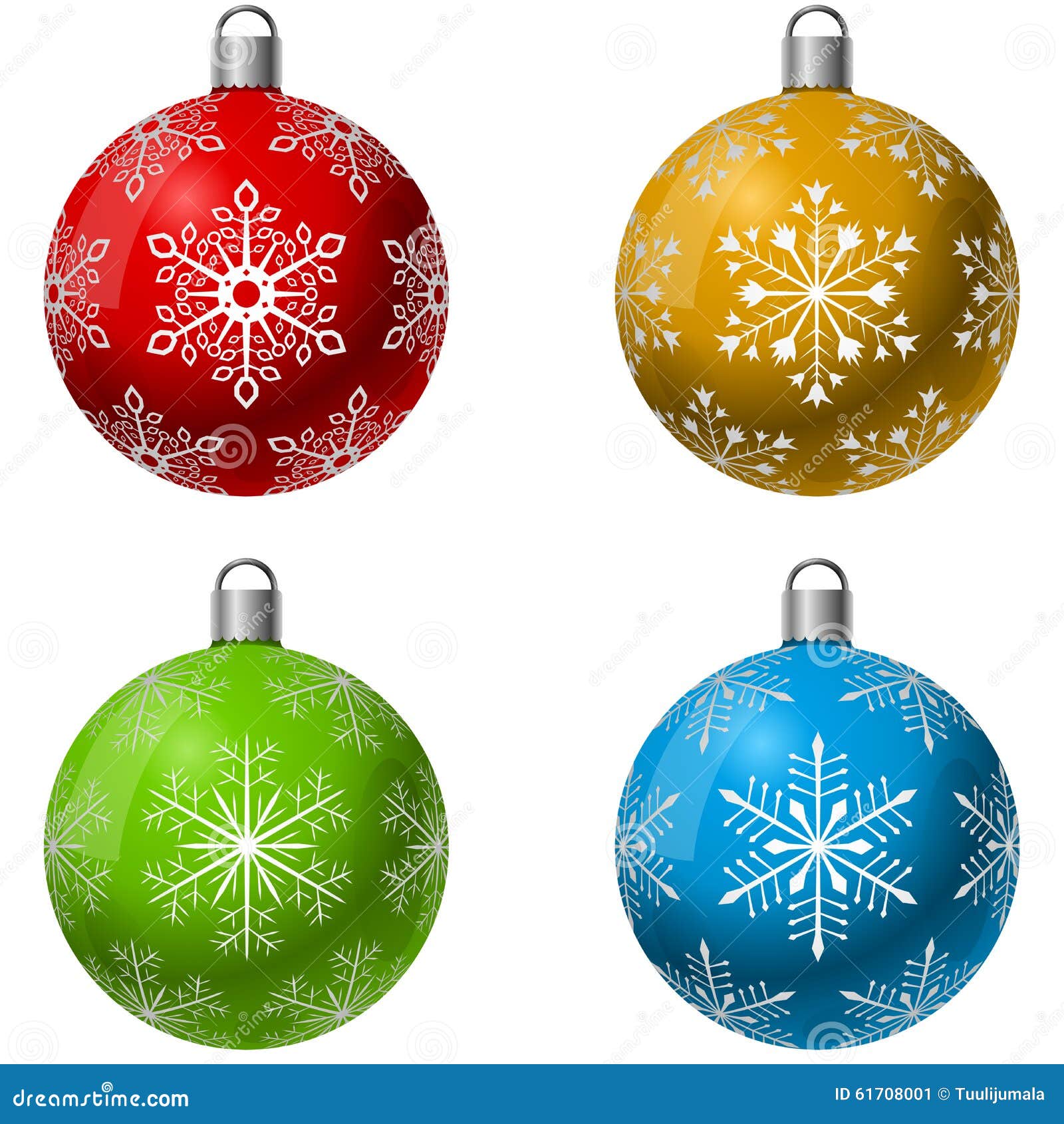 Color Christmas Decoration Ball Stock Vector - Illustration of holiday ...