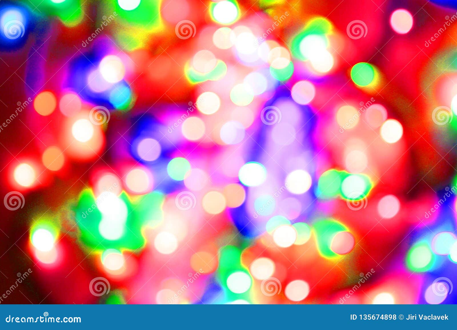 Color Christmas Lights Texture Stock Photo - Image of sphere, defocused ...