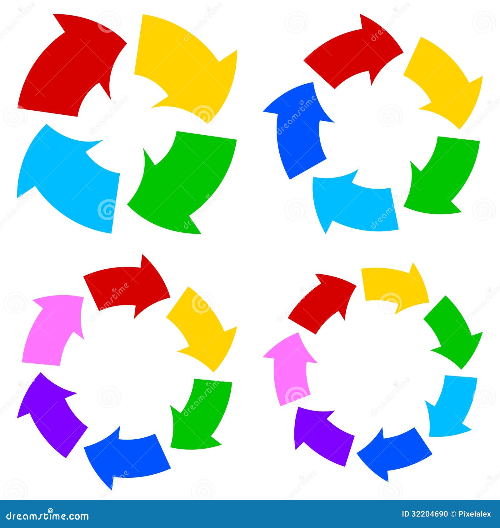 Circle Of Arrows In 3D Royalty-Free Stock Image | CartoonDealer.com ...