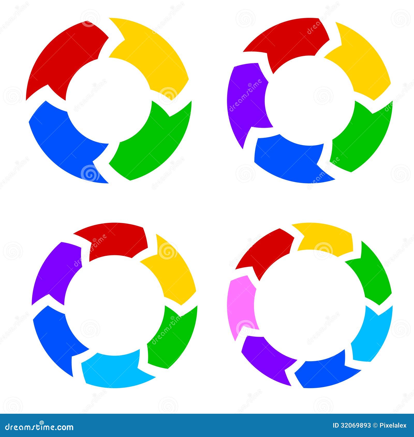 Color Circle Arrows Set Vector Stock Vector - Illustration of arrows ... Color Circle Arrows Set Vector Stock Vector - Illustration of arrows ...