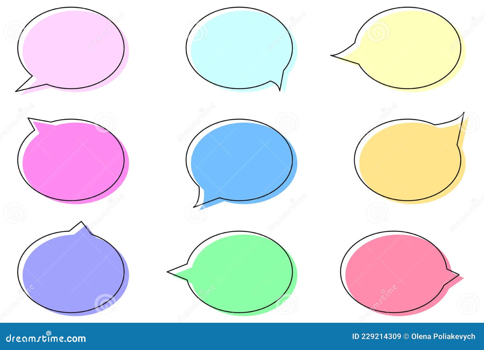 Color Circle Dialog Frame Icon Set. Message Logo. Chat Symbol ... Color Circle Dialog Frame Icon Set. Message Logo. Chat Symbol ...