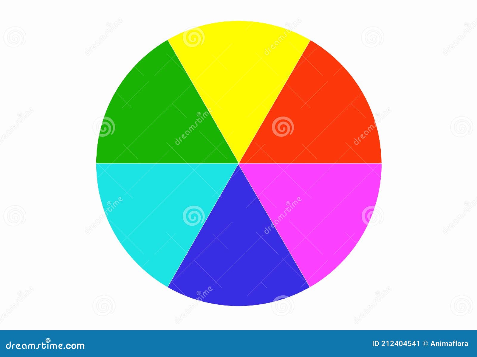 Color Circle Graph Isolated on White Background Stock Illustration ...
