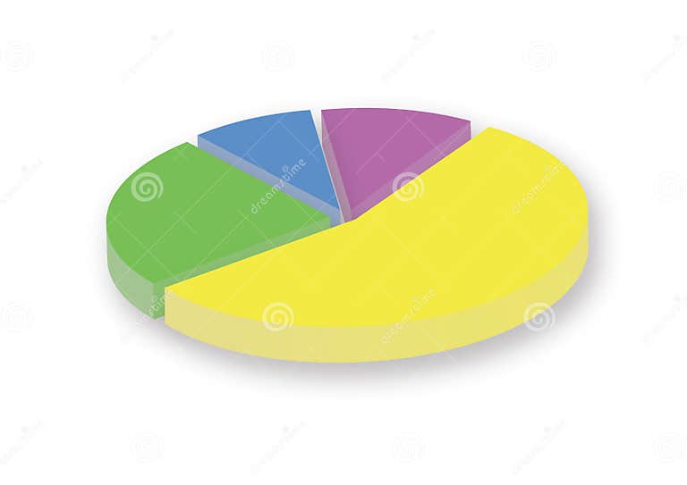 Color circle graph stock illustration. Illustration of diagram - 42636538