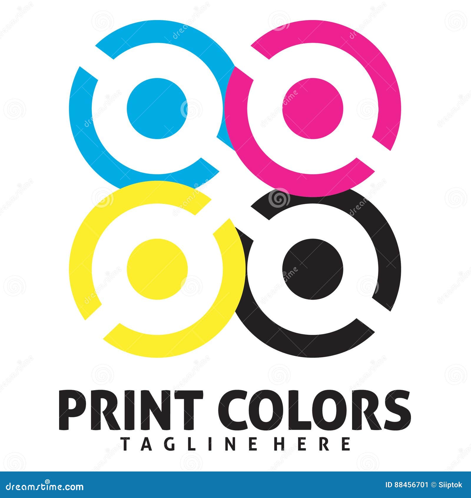 Color circle logo stock vector. Illustration of association - 88456701