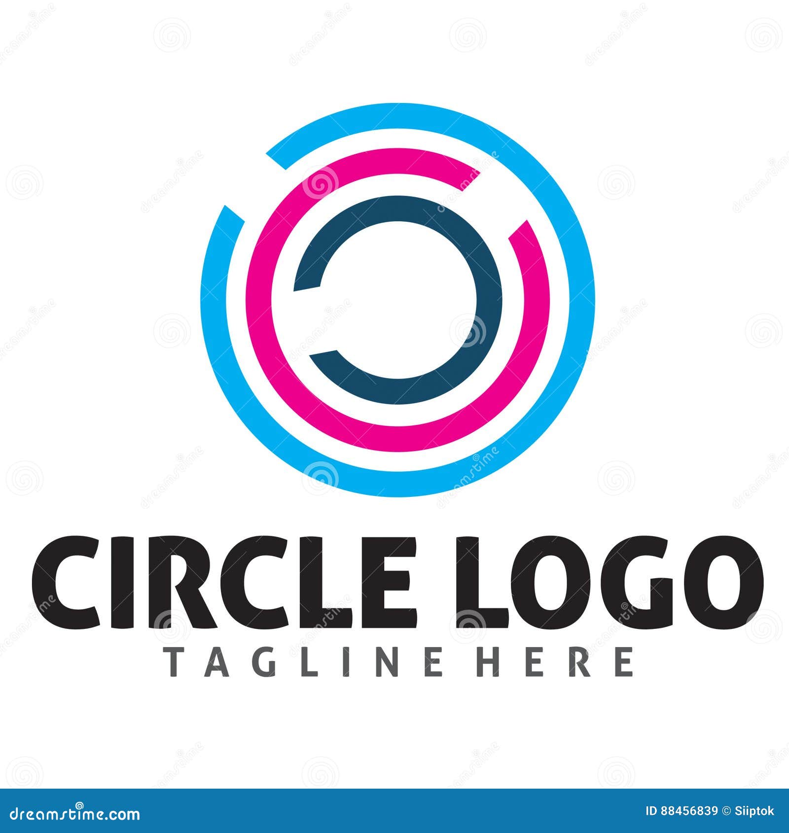 Color circle logo stock illustration. Illustration of creative - 88456839