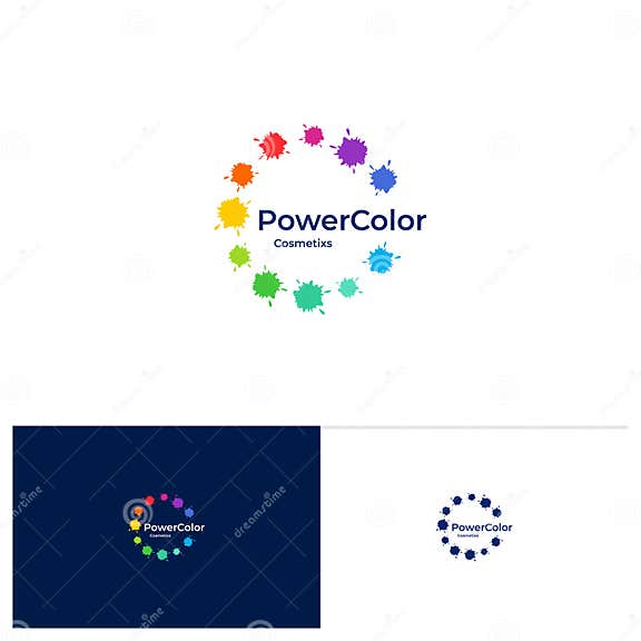 Color Circle Logo Template, Creative Color Logo Design Vector Stock ...