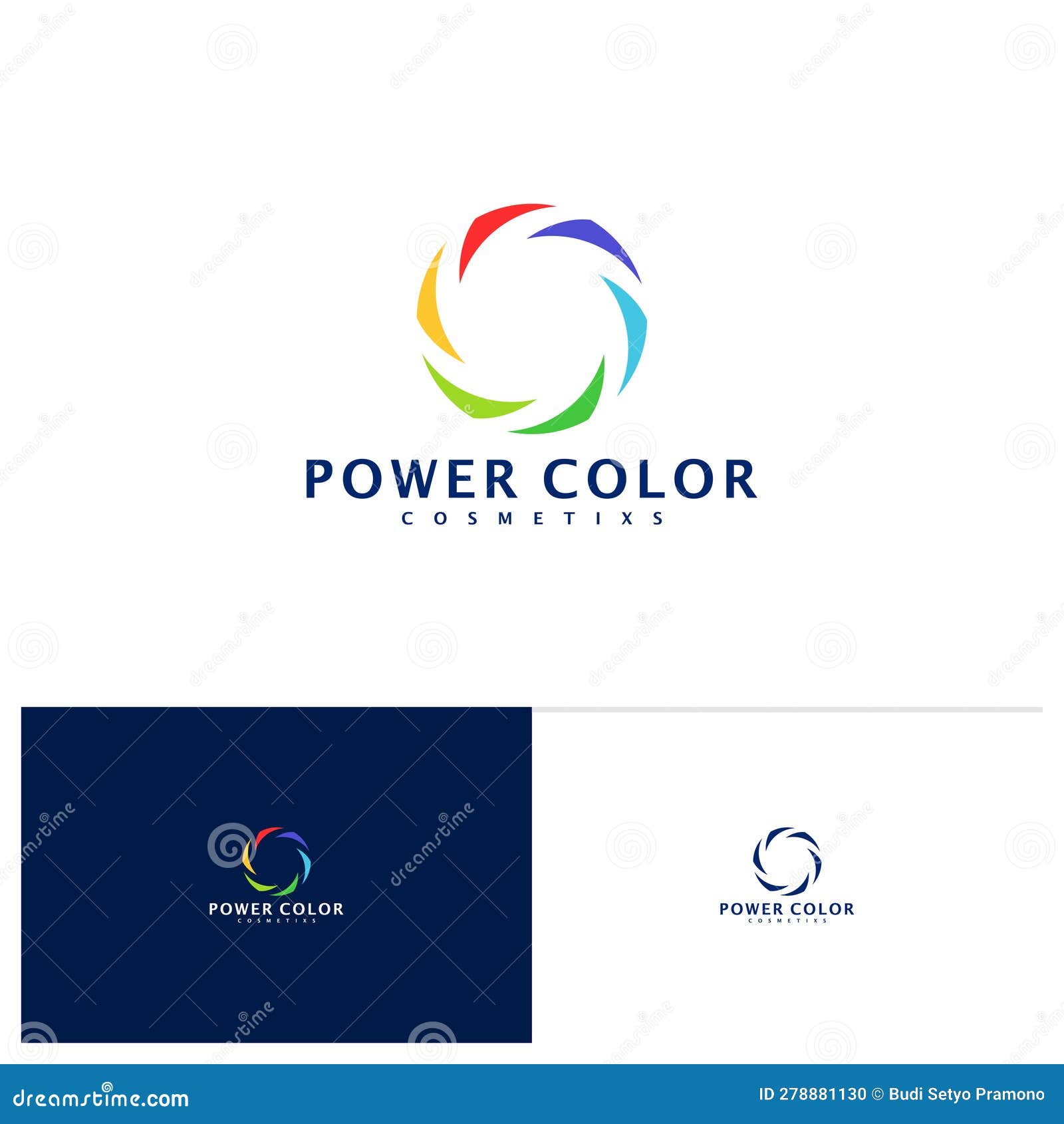 Color Circle Logo Template, Creative Color Logo Design Vector Stock ...