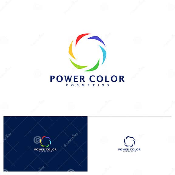 Color Circle Logo Template, Creative Color Logo Design Vector Stock ...