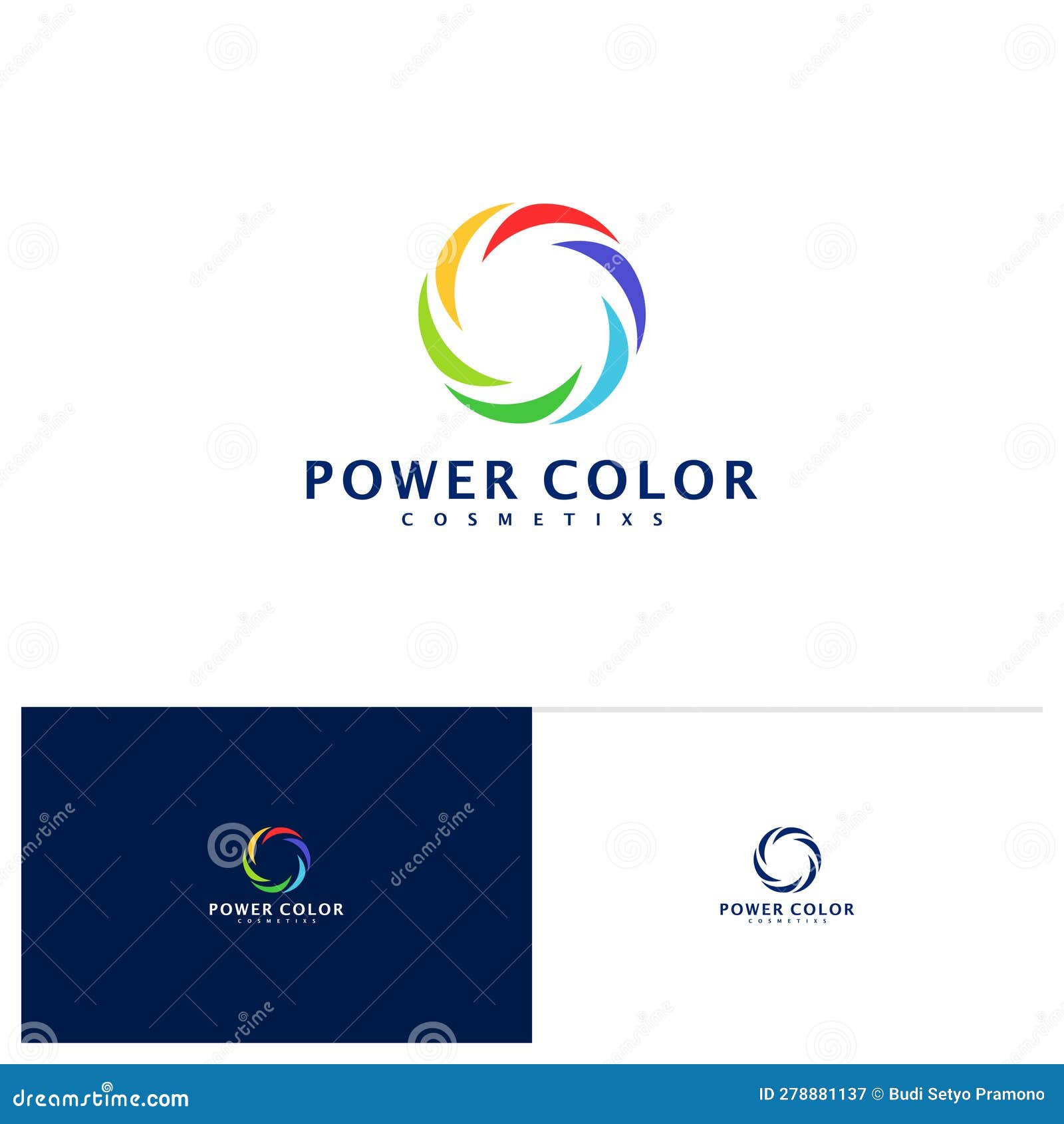 Color Circle Logo Template, Creative Color Logo Design Vector Stock ...