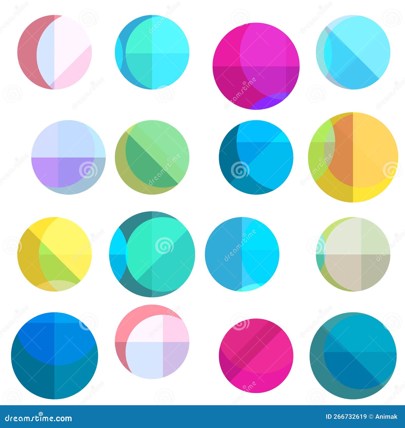 Color Circle Pattern. Minimalistic Modern Dot Pattern Stock Vector ...
