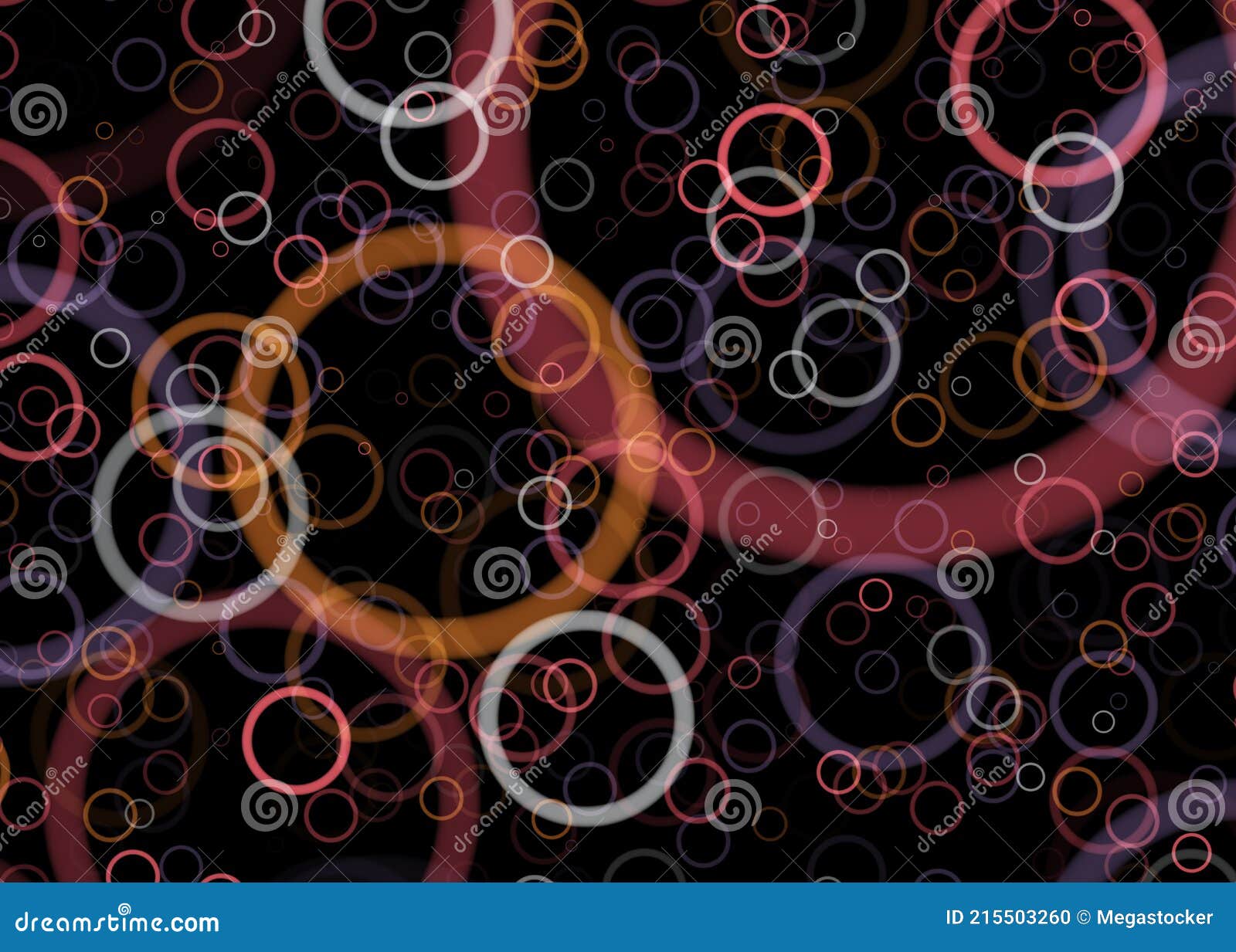 Color Circles Abstract Background Stock Illustration - Illustration of ...