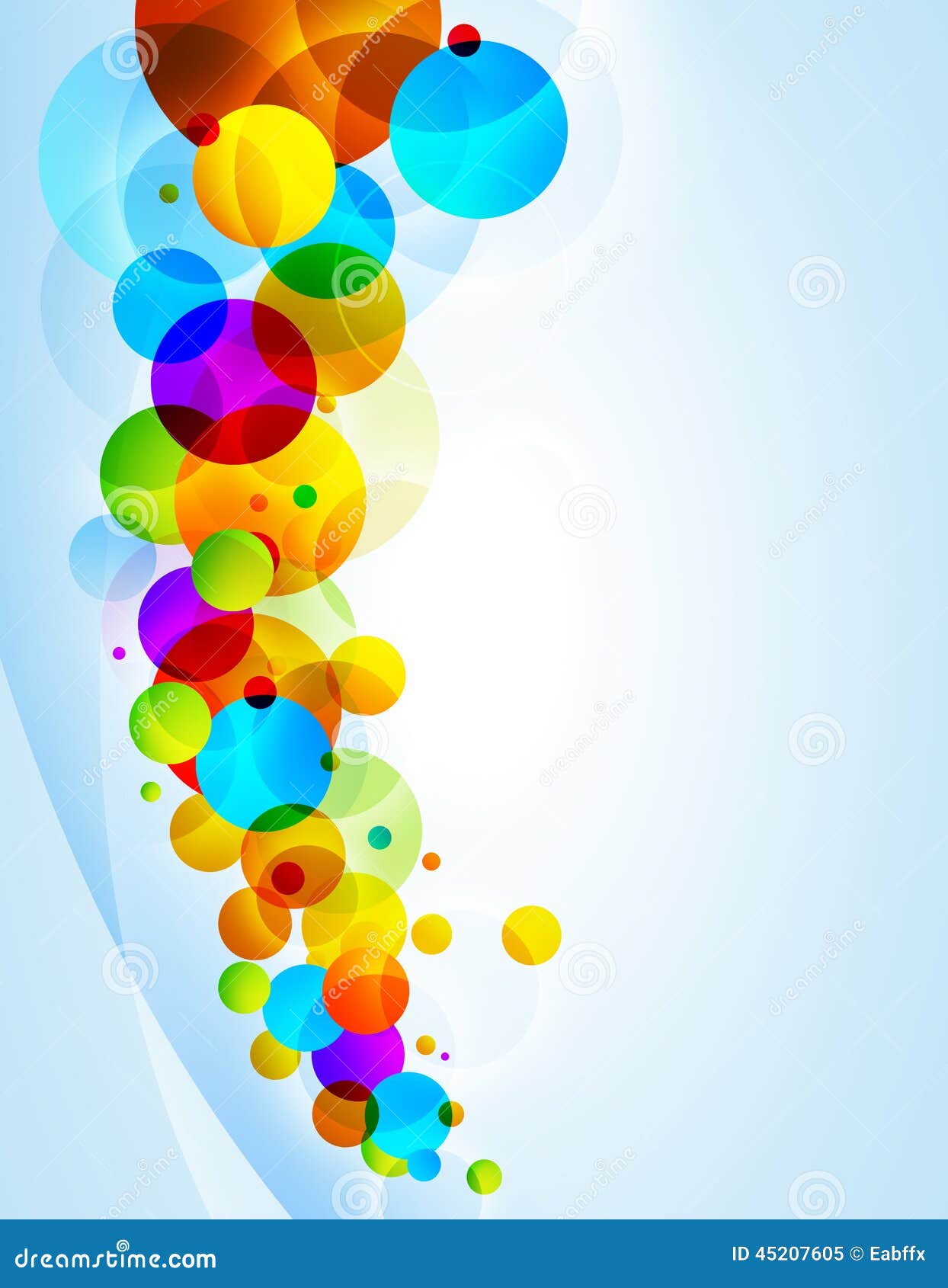 Color Circles Background stock illustration. Illustration of space ...