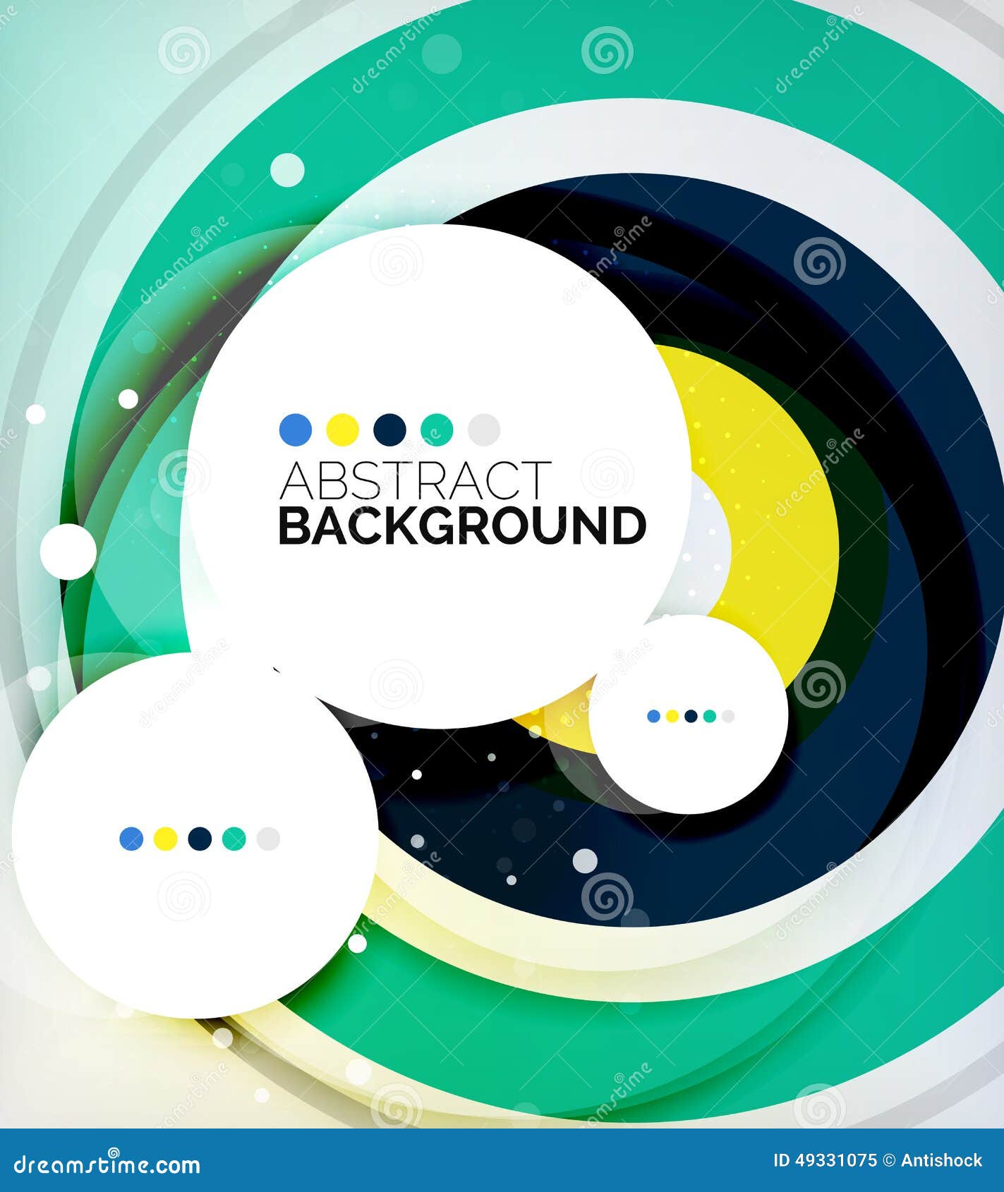 Color circles composition stock vector. Illustration of design - 49331075