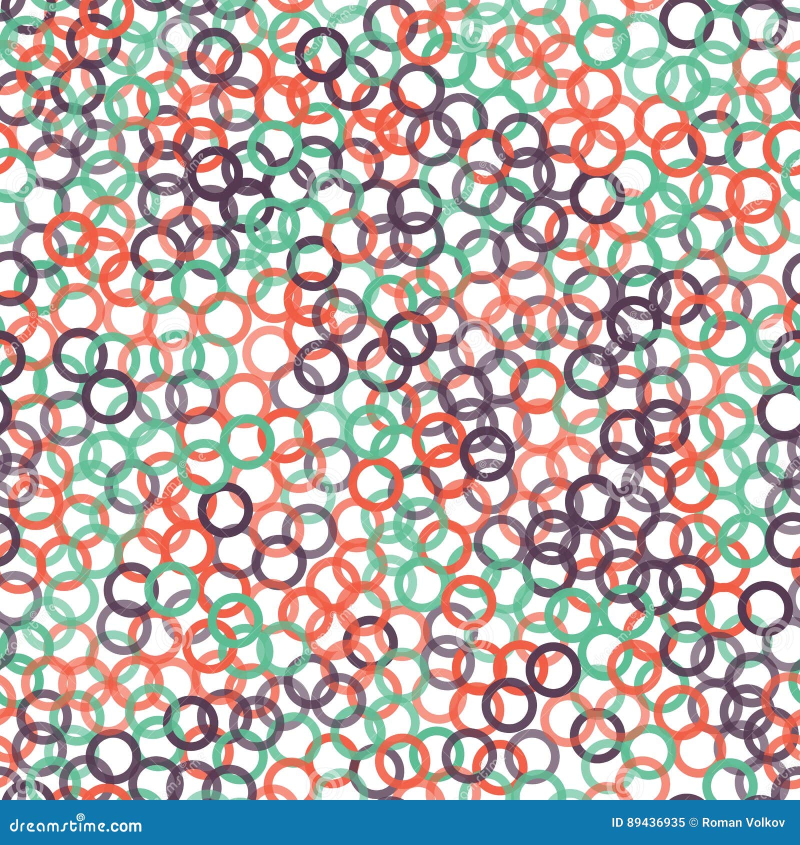 Color Circles Seamless Pattern Stock Vector - Illustration of design ...