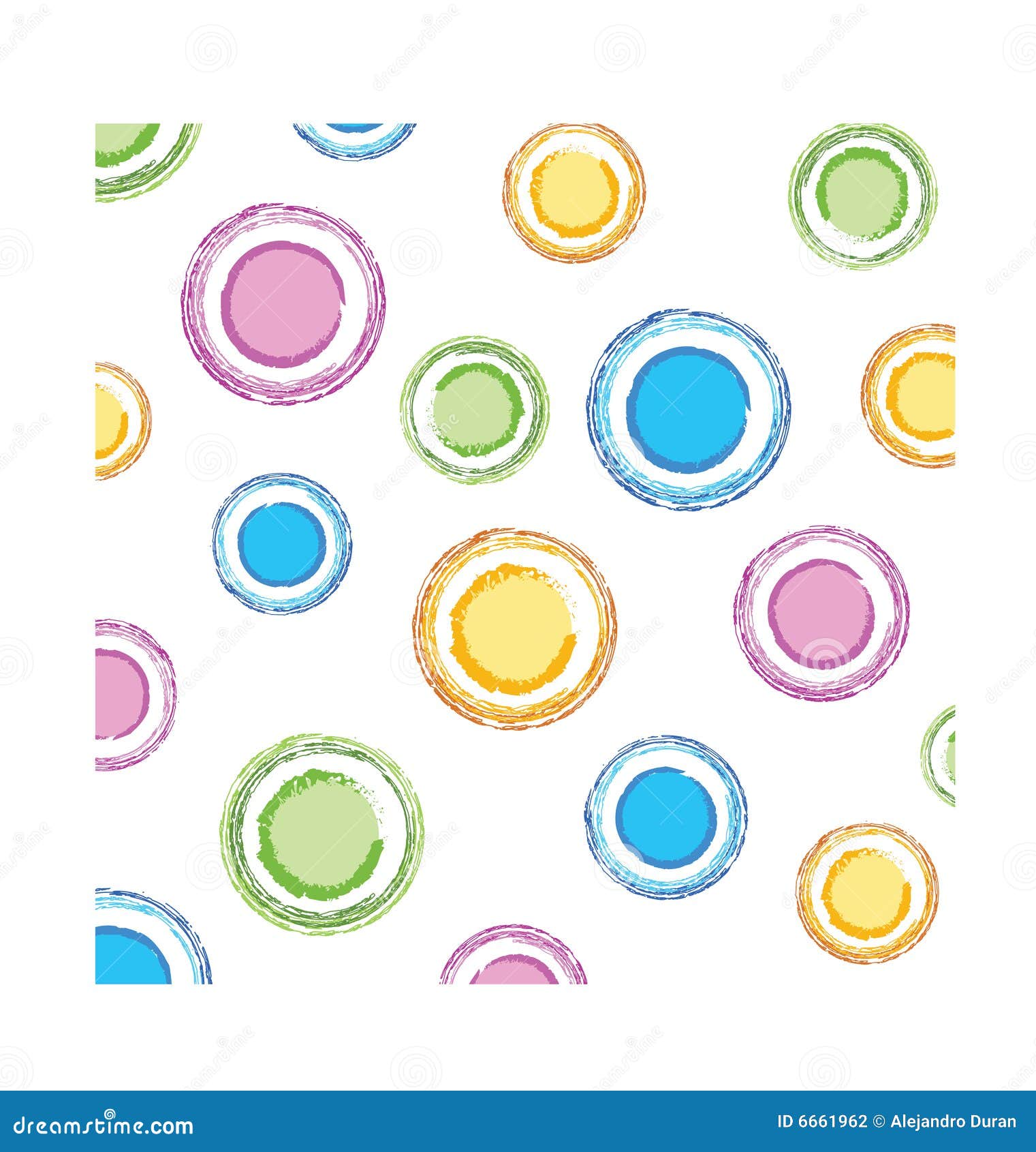 Circles Texture Seamless Pattern Cartoon Vector | CartoonDealer.com ...