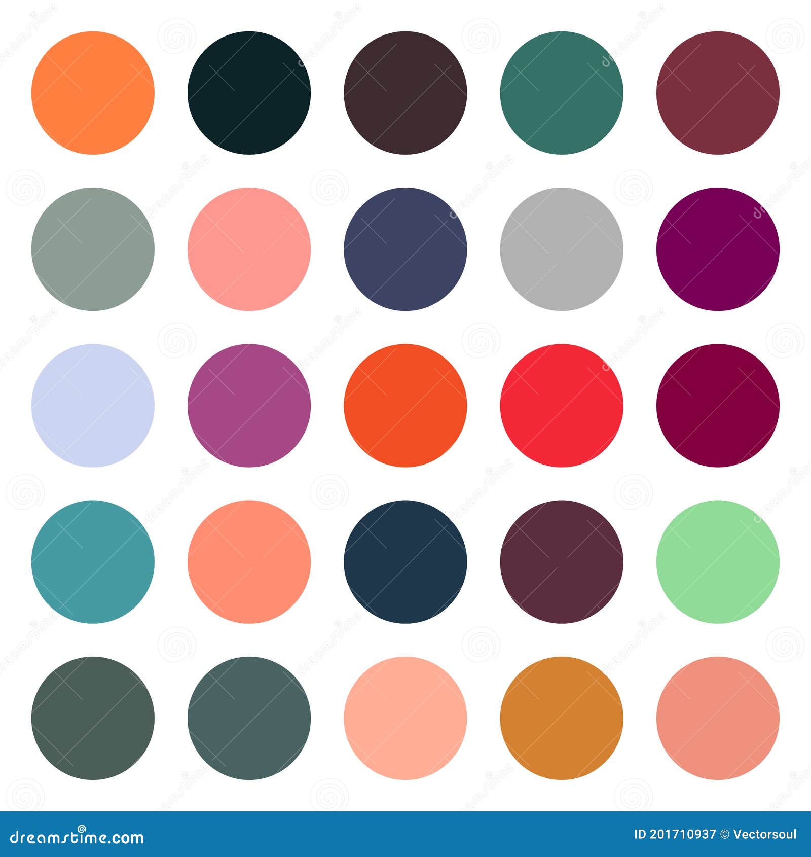 Color Circles Vector Illustration. Circles Design Element, Circles ...