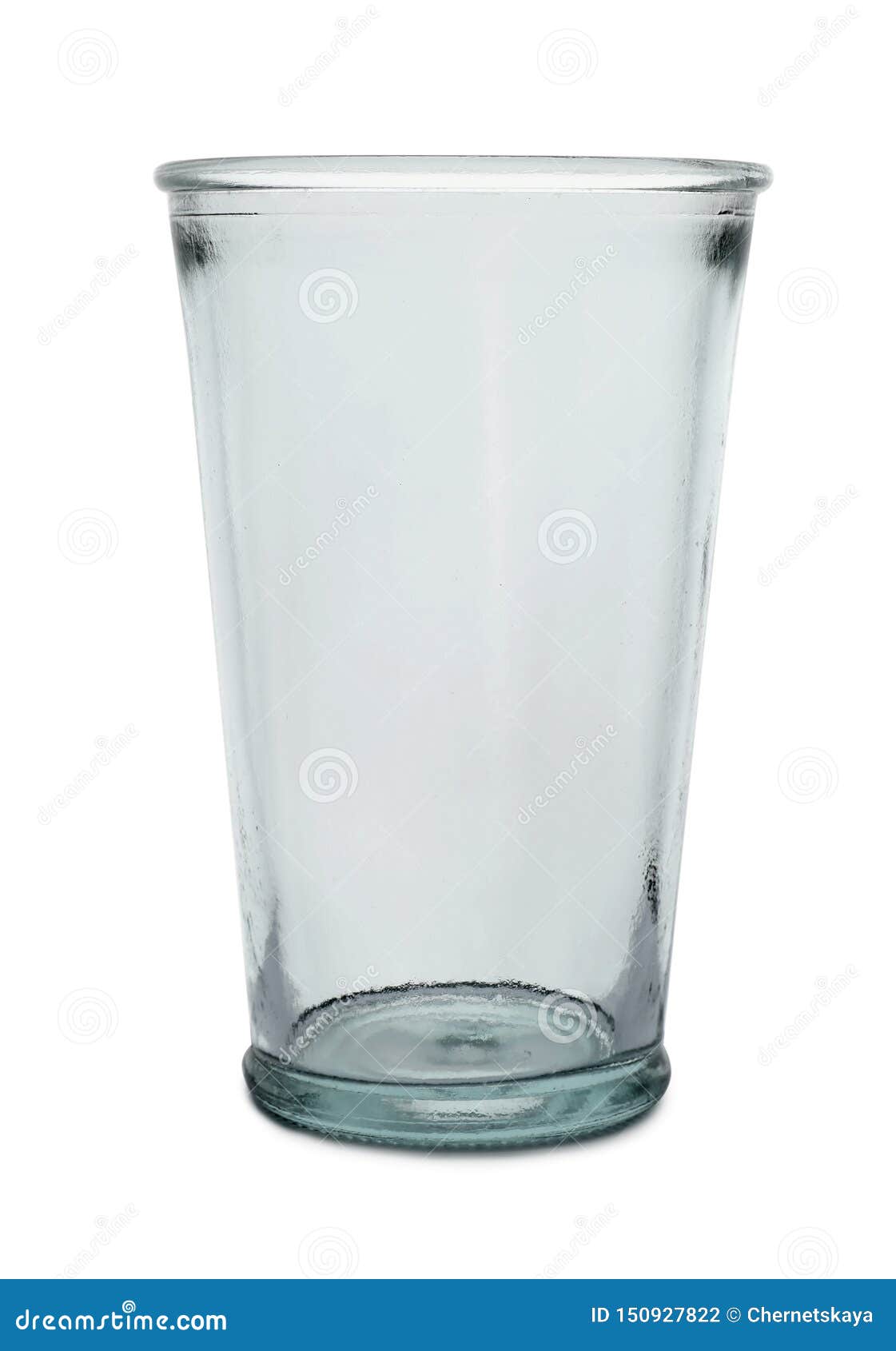 Color Clear Empty Milk Glass on White Stock Photo - Image of beverage ...