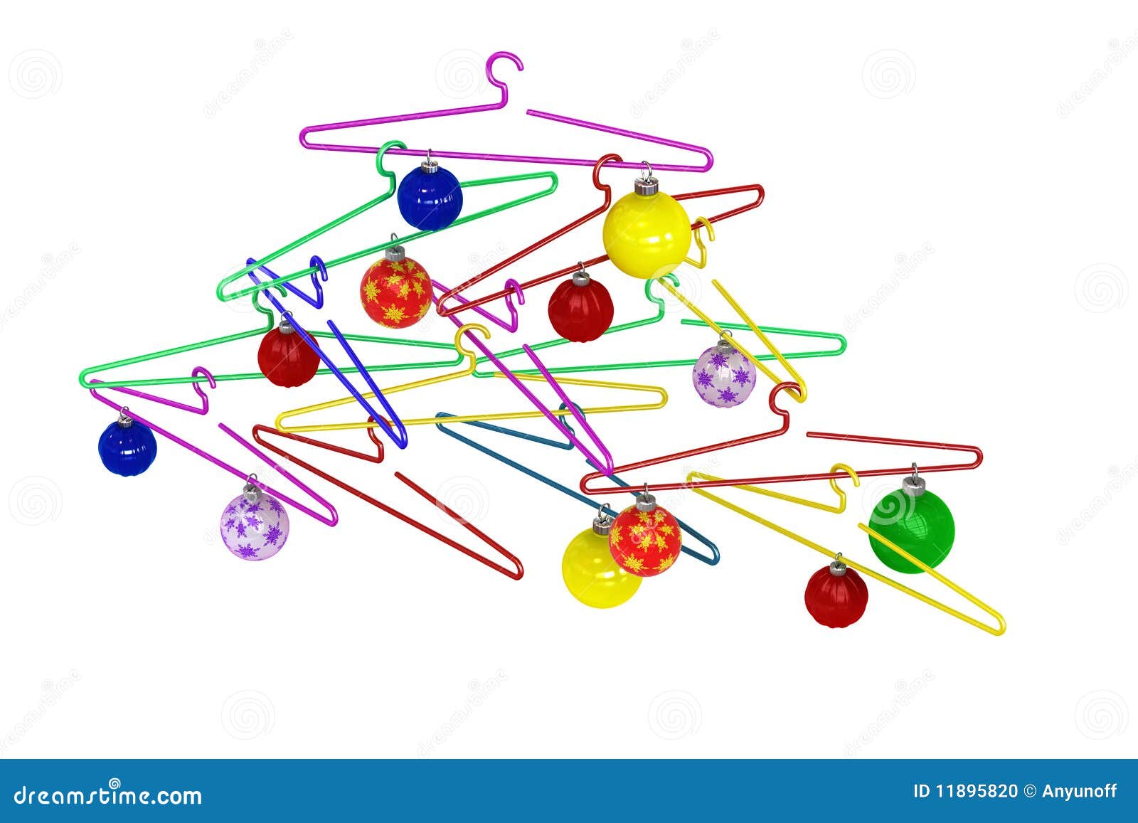 Color clothes hanger stock photo. Image of shiny, elegance - 11895820