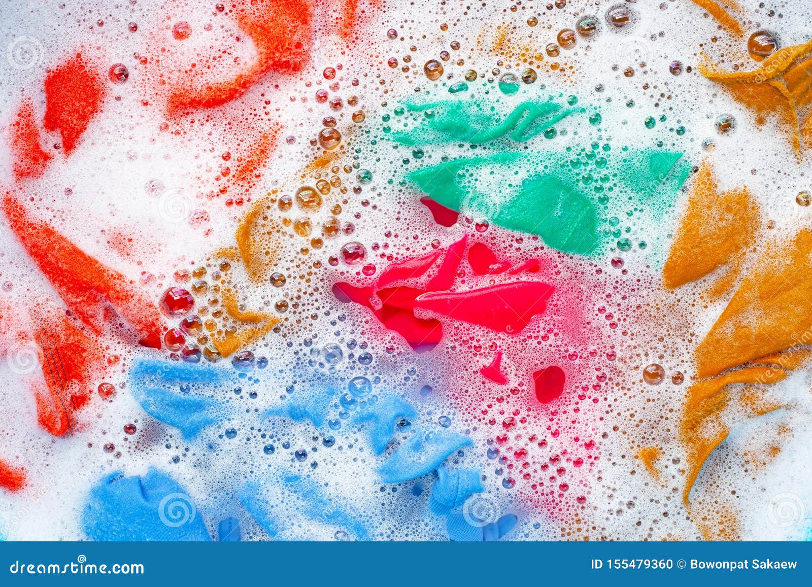Color Clothes Soak before Washing Stock Photo - Image of clothing ...
