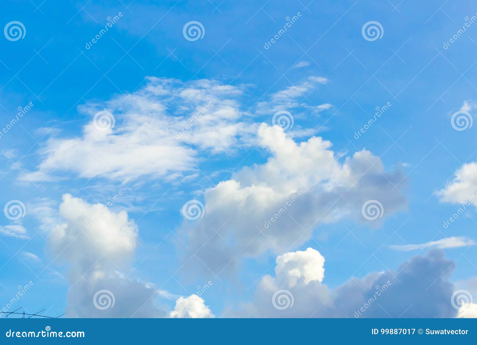 Color through Clouds in the Evening Sky. Stock Image - Image of cool ...