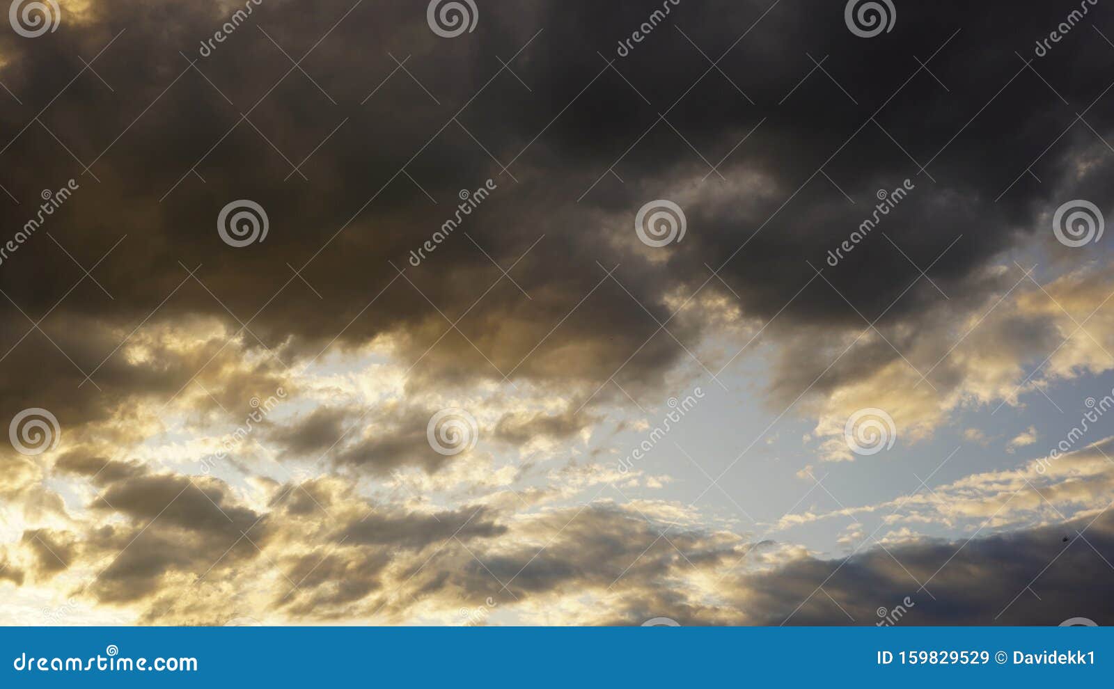 The Color of Clouds at Sunset Stock Image - Image of nature, cloud ...