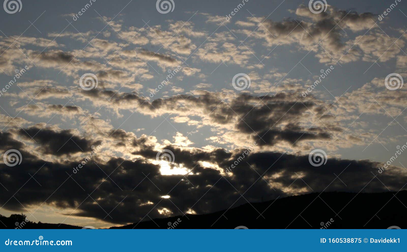 The Color of Clouds at Sunset Stock Image - Image of cloudy, cloud ...