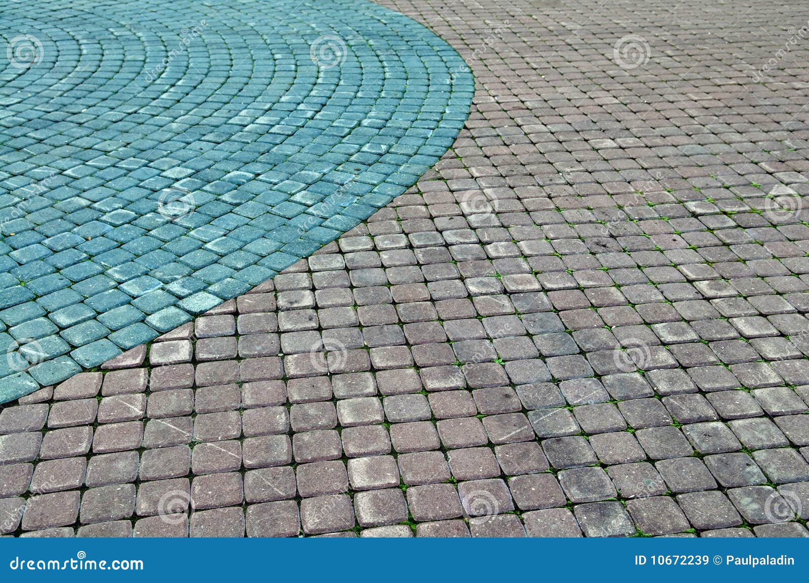 Color cobblestone pavement stock image. Image of construction - 10672239