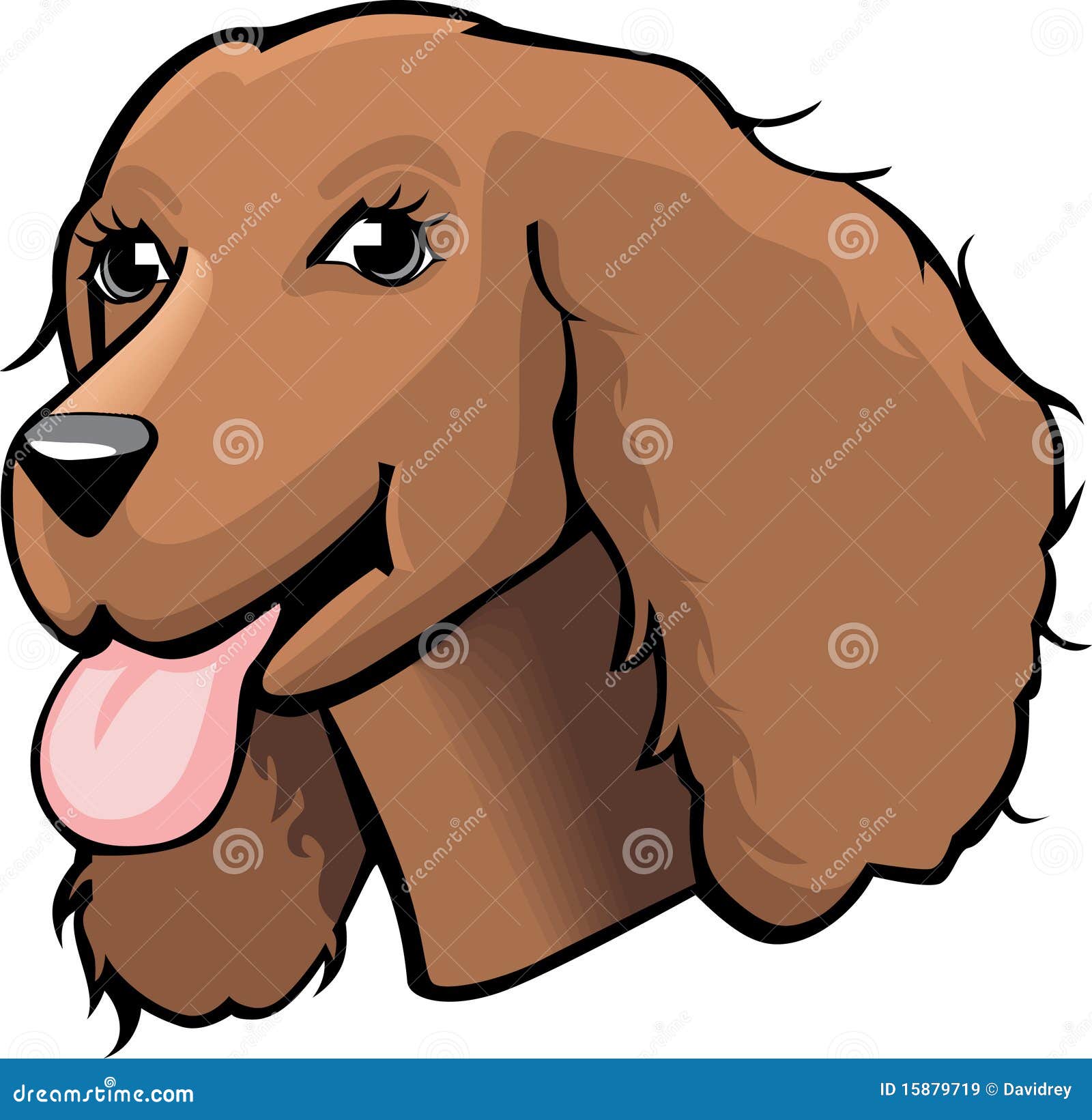 Color Cocker Spaniel Cartoon Stock Vector - Illustration of cocker ...