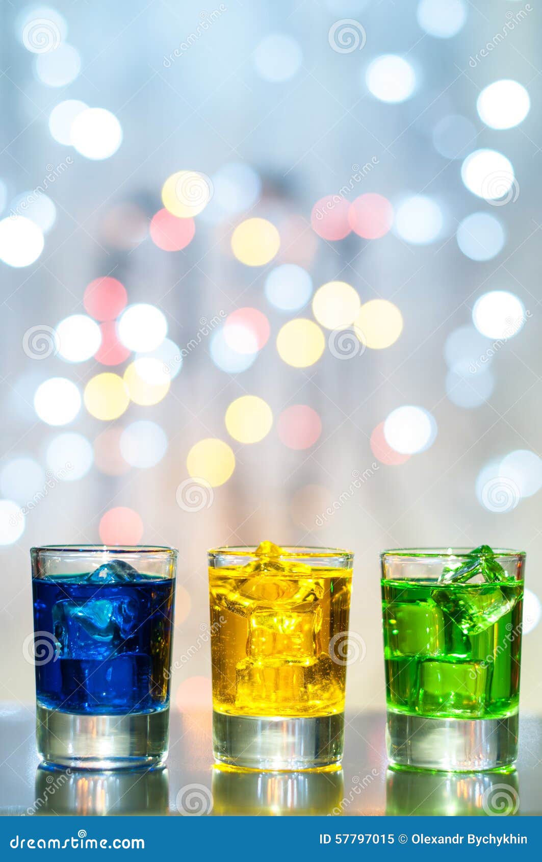 Color Cocktail on the Bar Counter. Party Stock Image - Image of cool ...