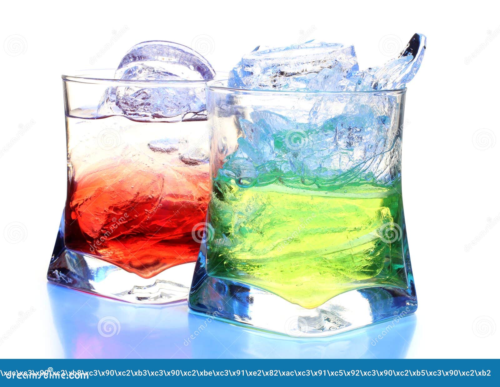 Color cocktail cup and ice stock photo. Image of garnish - 24438158