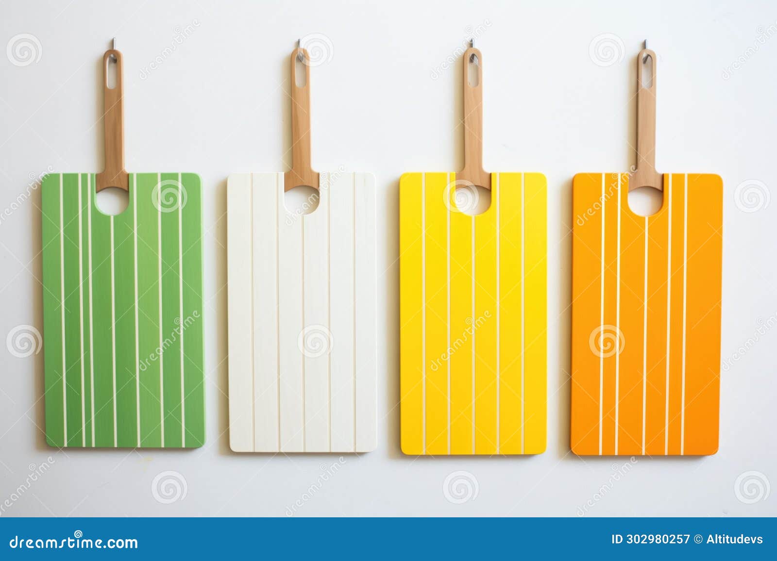Color-coded Chopping Boards for Different Food Types Stock Illustration ...