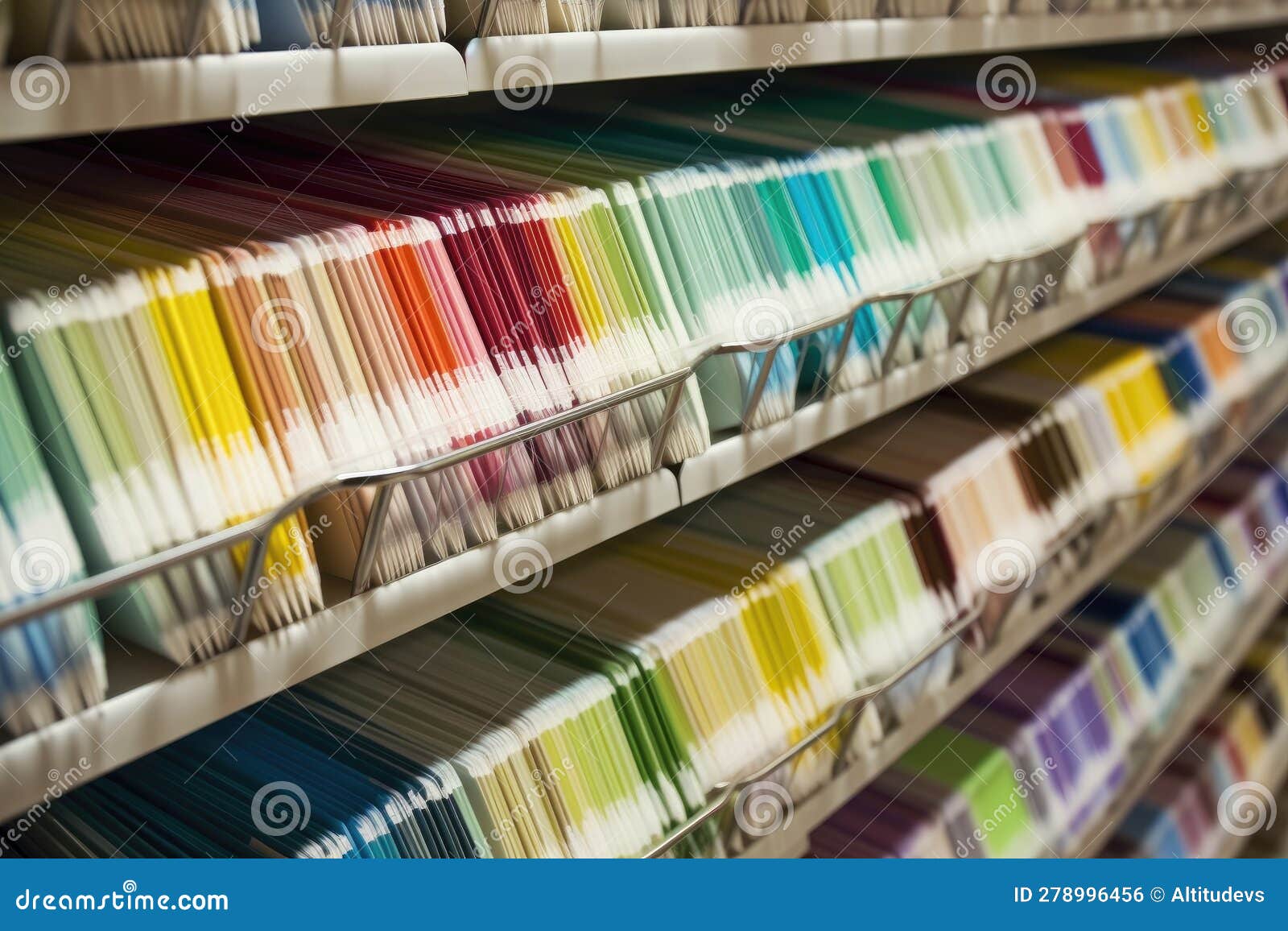 Color-coded File System for Filing Business Documents Stock ...