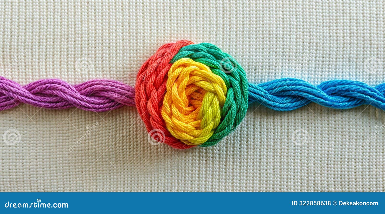 Color Coded Threading Knot on Tee with Crochet AI-Generated Content ...