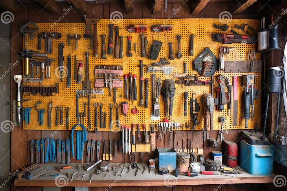 Color-coded Tool Organization System Stock Image - Image of tool ...
