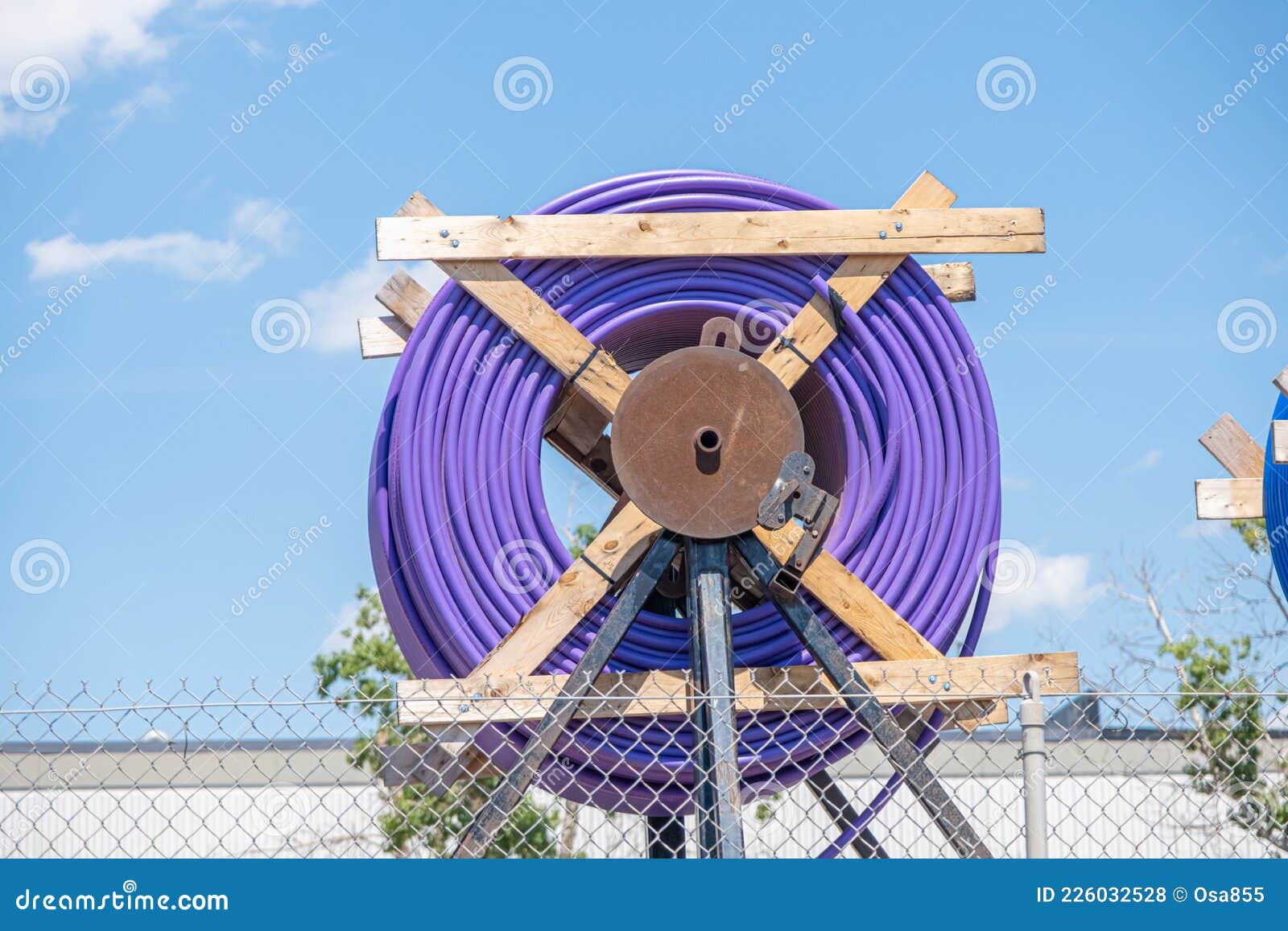 Color Coded Underground Cables on a Construction Site Stock Photo ...