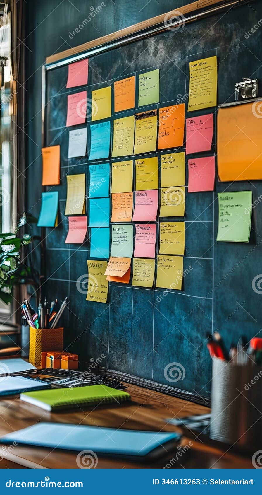 Color-Coded Wall Planners for Easy Organization Stock Illustration ...