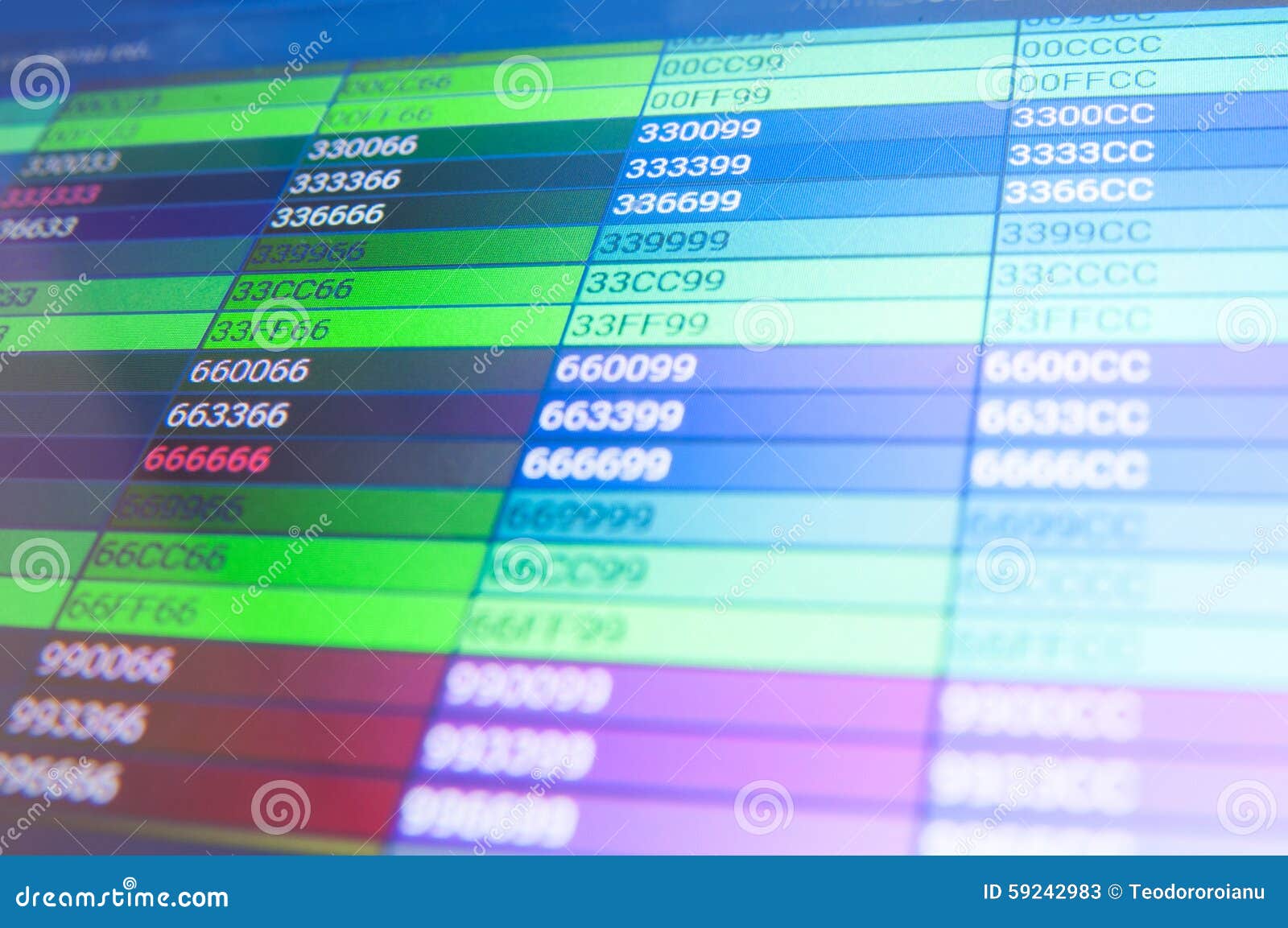 Color codes stock image. Image of data, align, focus - 59242983