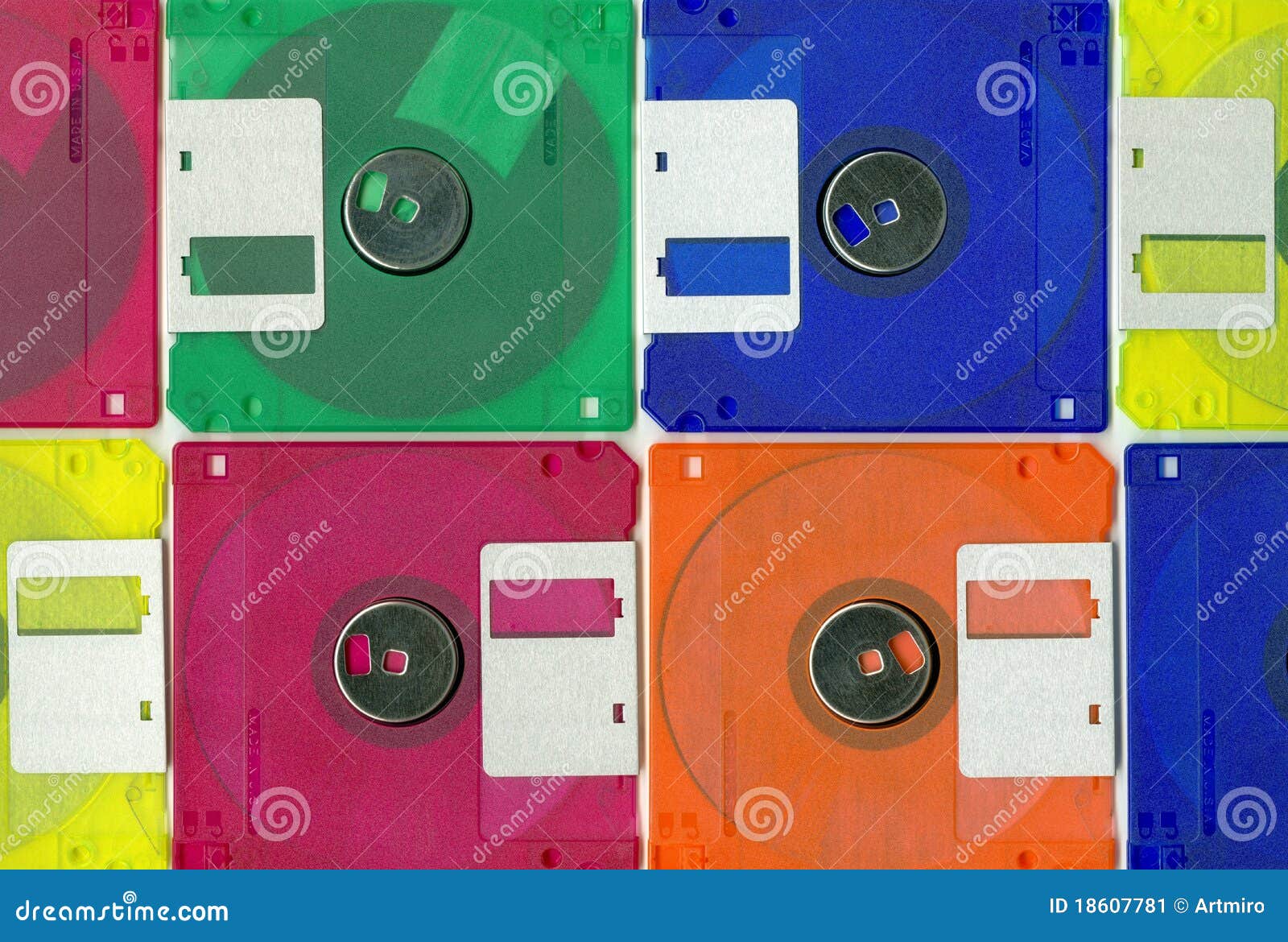 Color collage micro disc stock image. Image of green - 18607781