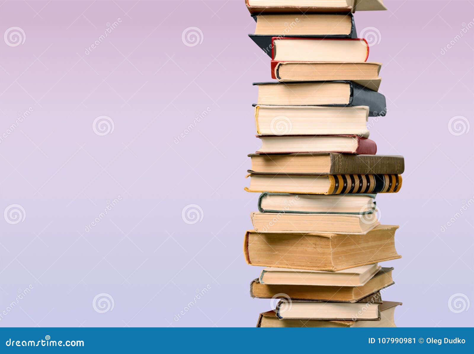 Stack of Colorful Books on Background Stock Image - Image of bookstore ...
