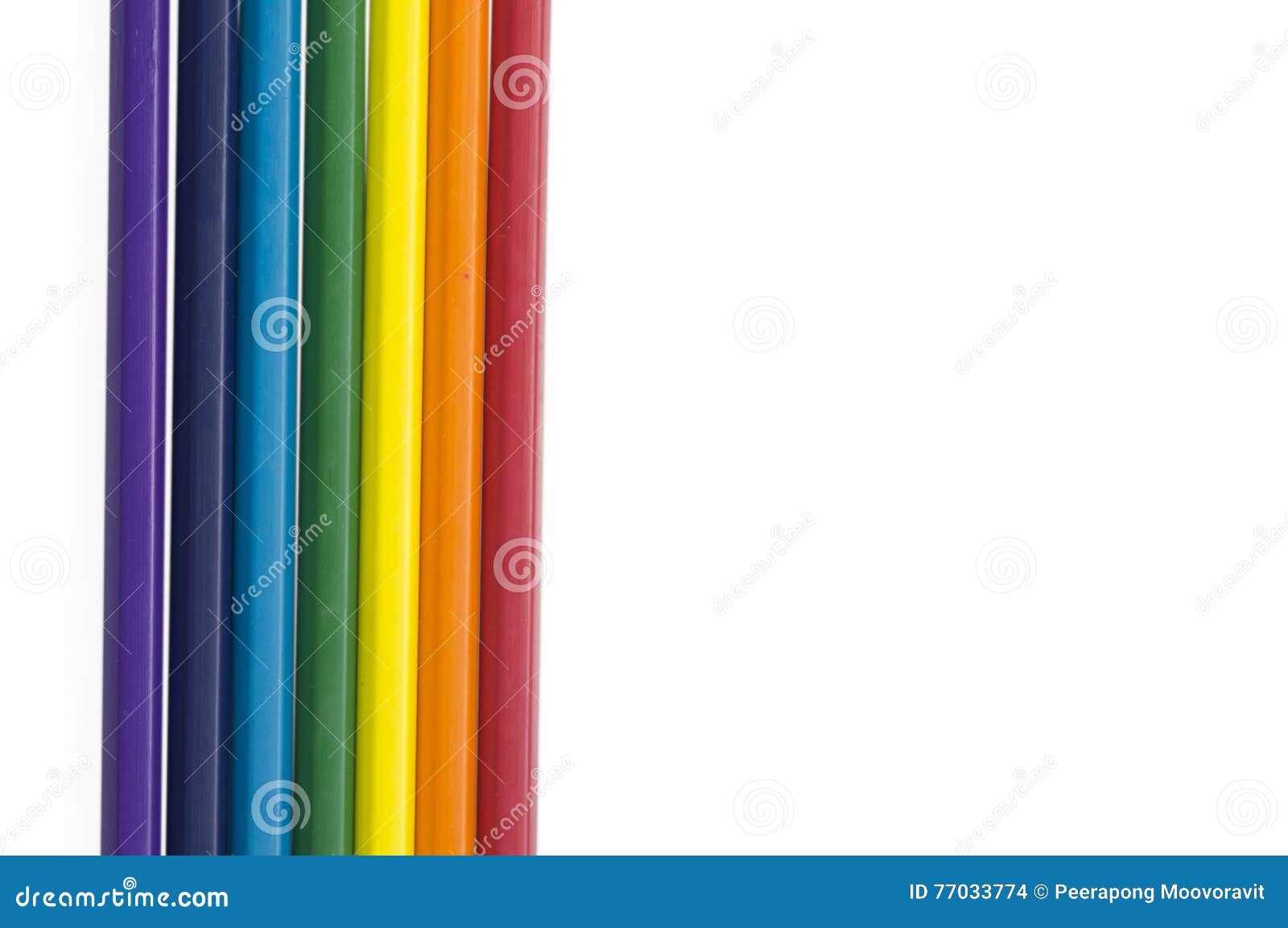 Color Colourful Pencil Background Inline Rainbow Color Stock Photo ...