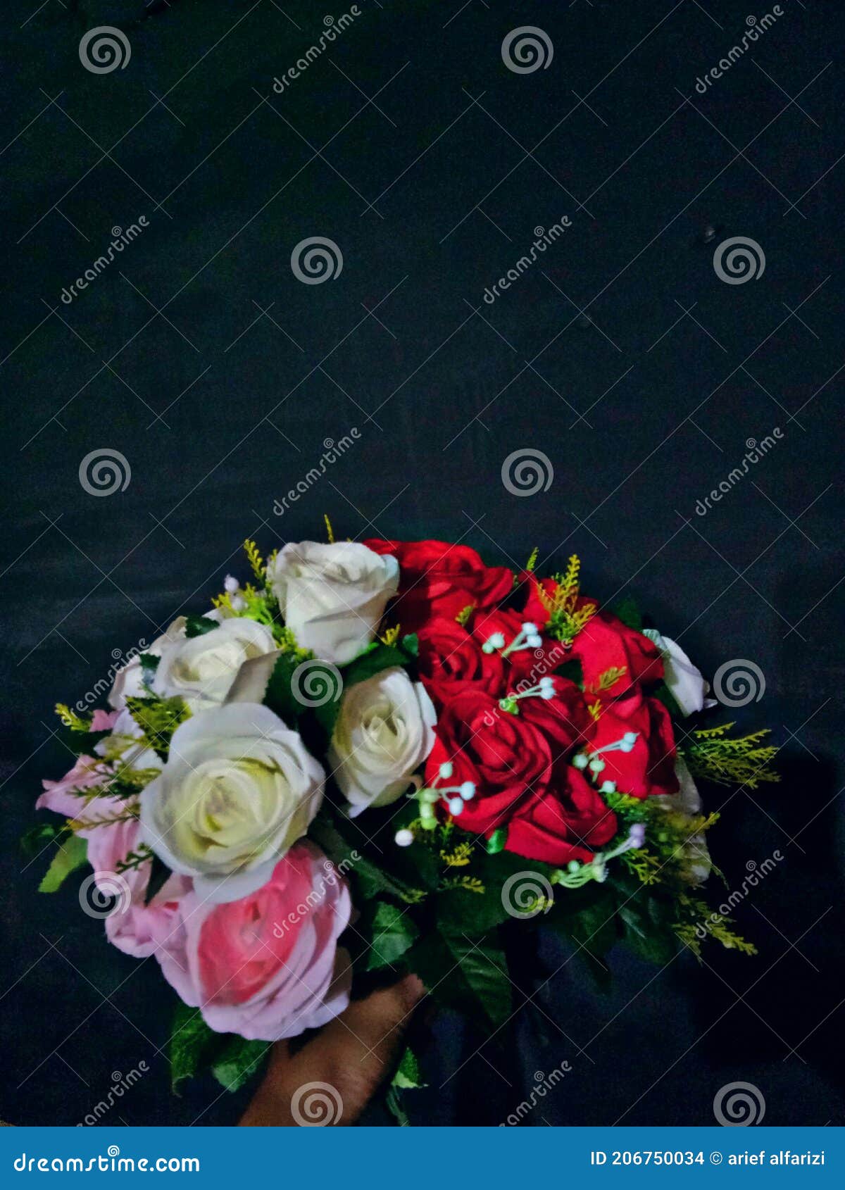 The Color Combination of a Beautiful Rose Bouquet Stock Photo - Image ...