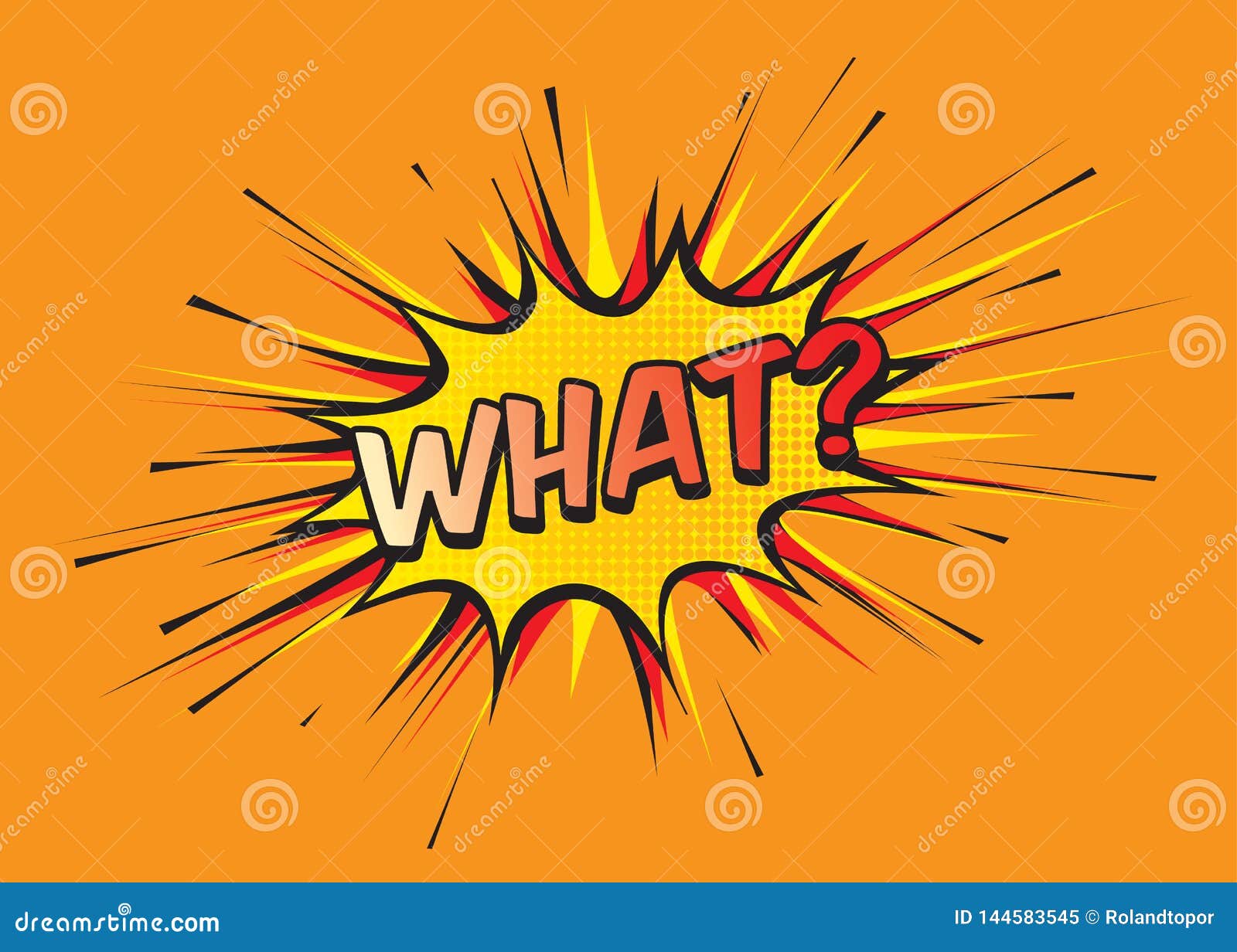 Comic What Happened Vector Illustration | CartoonDealer.com #79779210