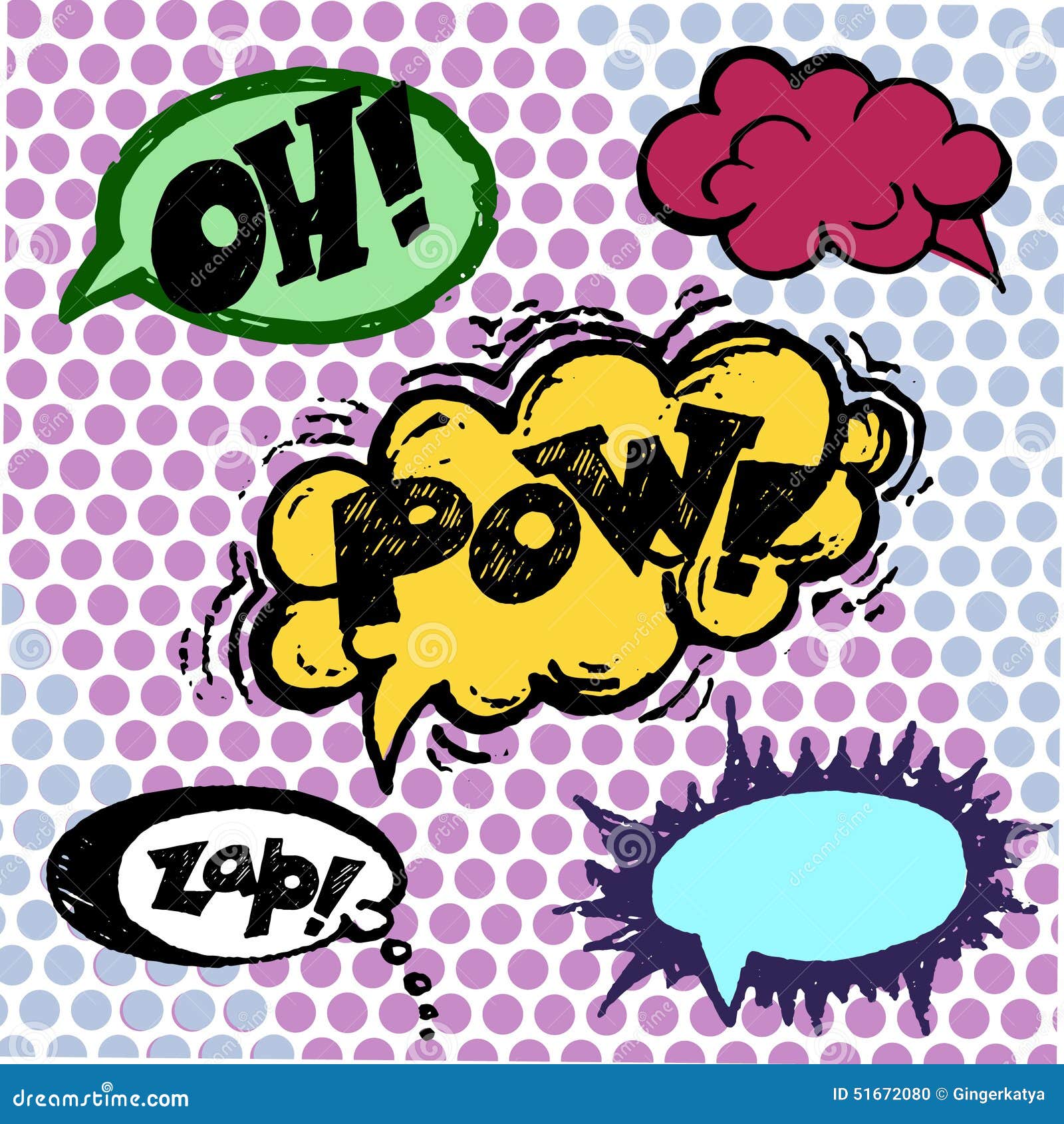 Color Comics Balloons, Text Stock Vector - Illustration of message ...