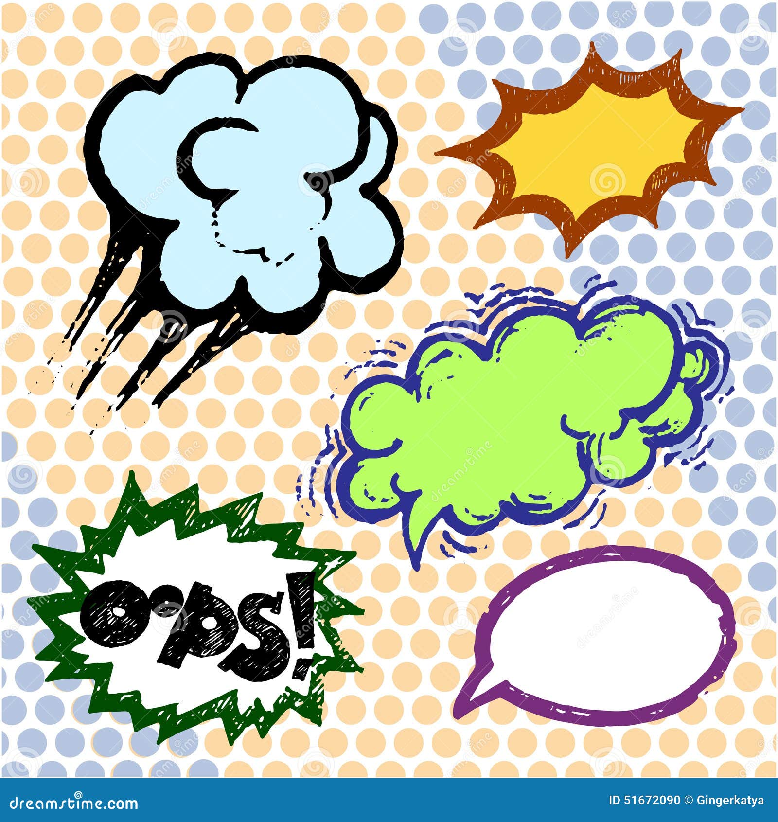 Color Comics Balloons, Text Stock Vector - Illustration of ...