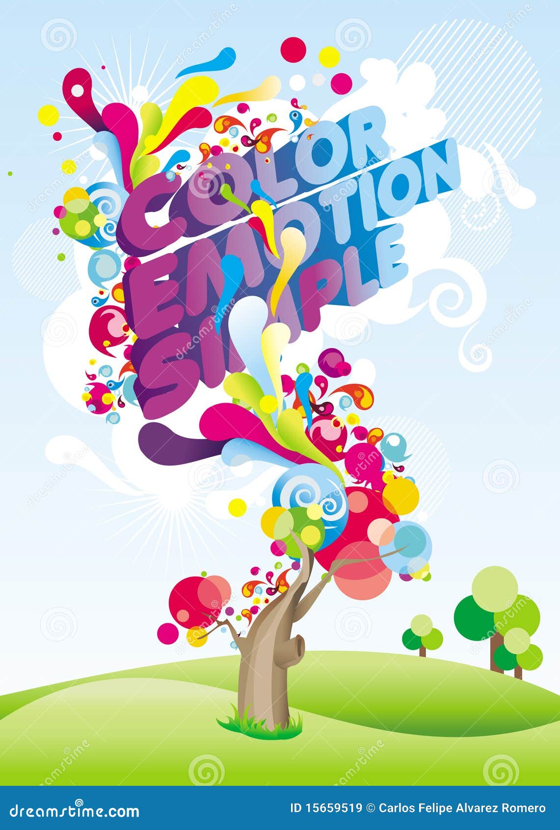 Color composition stock vector. Illustration of graphic - 15659519