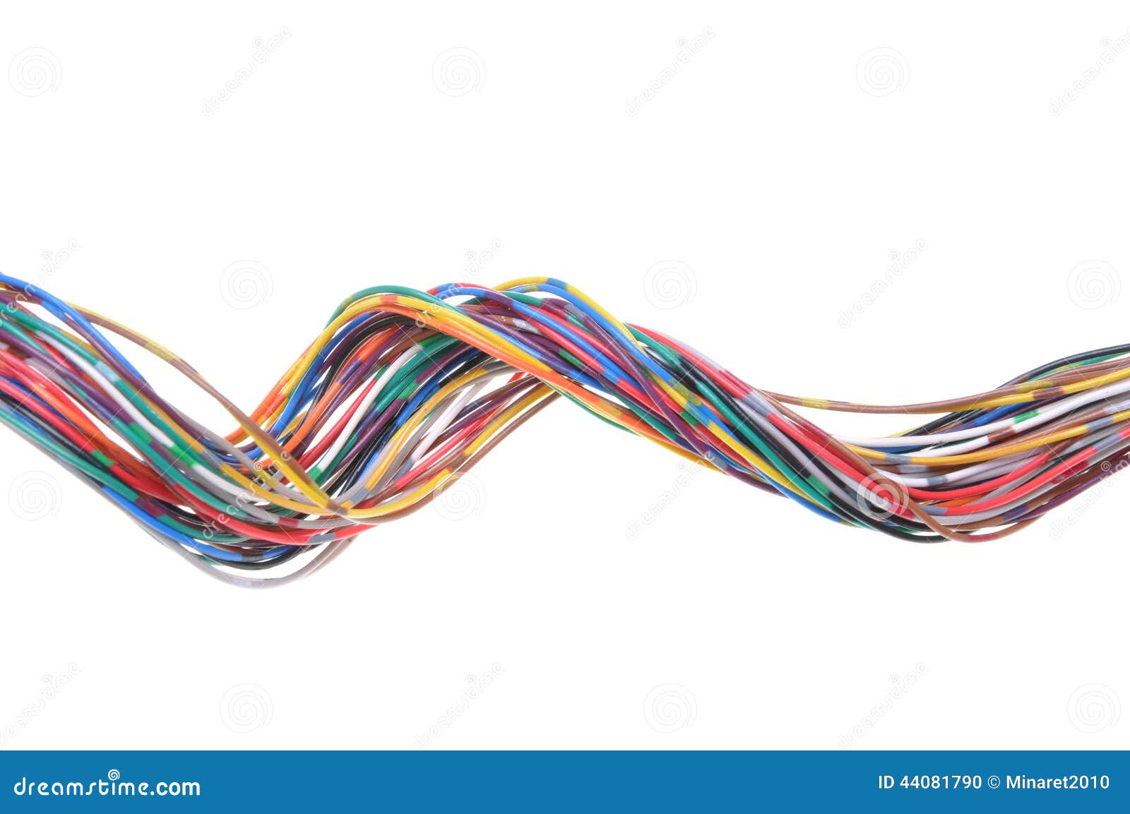 Color computer cable stock photo. Image of computer, electronics - 44081790